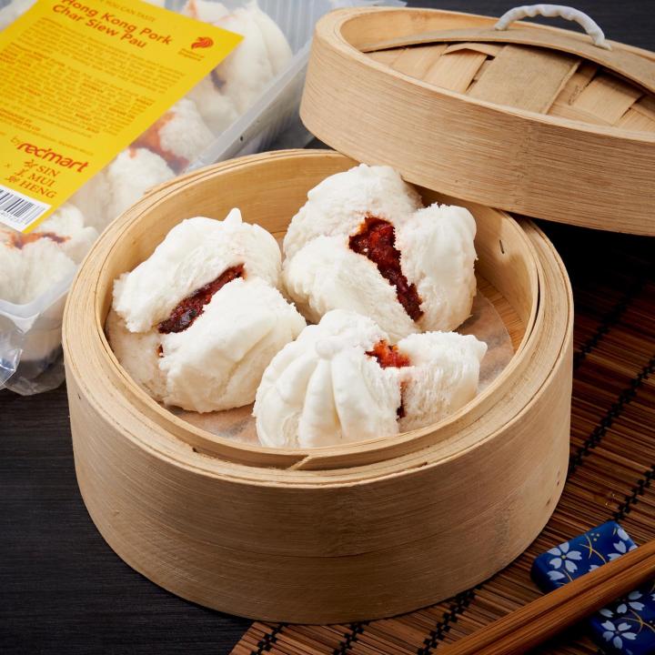 RedMart X Sin Mui Heng Hong Kong Pork Char Siew Pau Bun Baozhi Dimsum ...