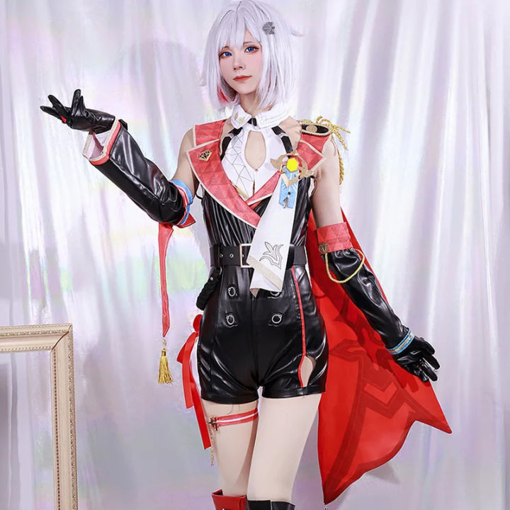 Topaz Cosplay Costume Honkai Star Rail Carnival Uniform Wig Anime ...