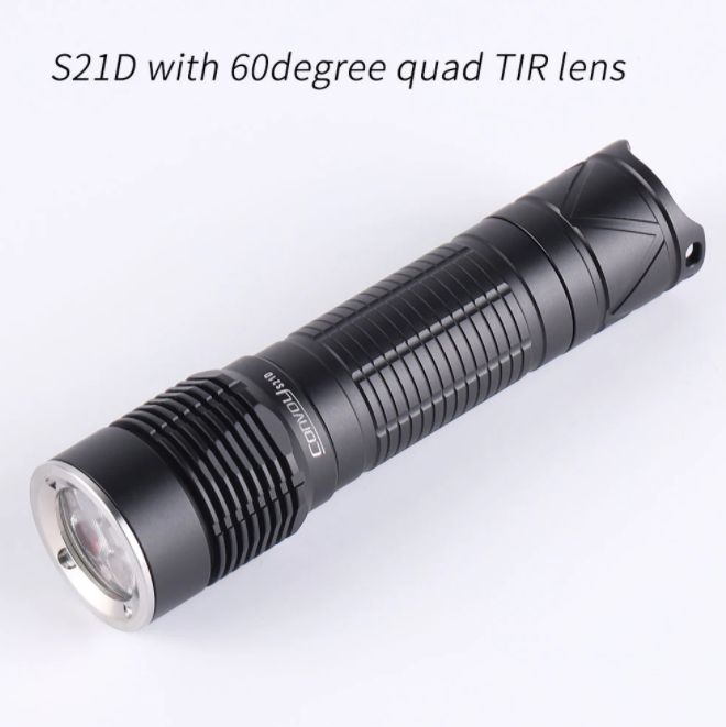 Convoy S21C 21700 flashlight with quad TIR lens,219B 519A 8A 12groups ...