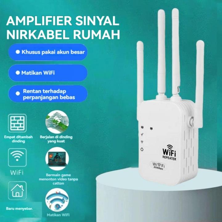 WiFi Repeater 300Mbps - Penguat Sinyal WiFi hingga 300 Meter, Extender ...