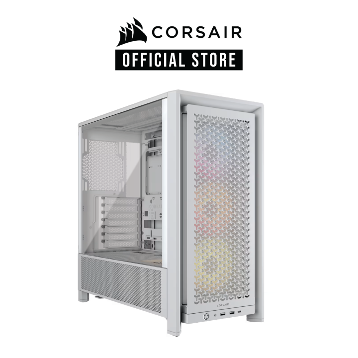 CORSAIR FRAME 4000D RS ARGB Modular Mid-Tower PC Case - Black / White ...