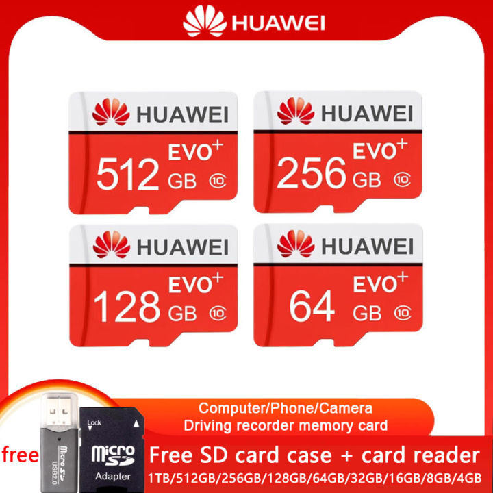 Huawei High Speed Micro SD Card, Class 10 TF Card, 512GB, 256GB, 128GB ...