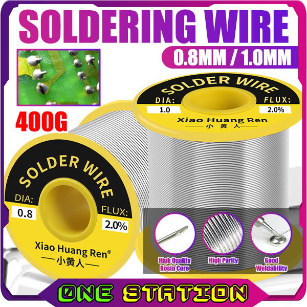 (0.8mm / 1.0mm) Tin Lead Rosin Core Solder Wire for Electrical Soldering 400G Tin Flux 2.0% Core ...