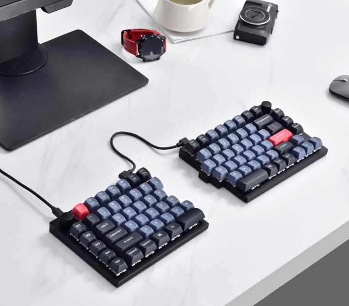 Keychron Q11 QMK/VIA TKL Split Keyboard Ergonomic, 91 Keys 75% Layout ...