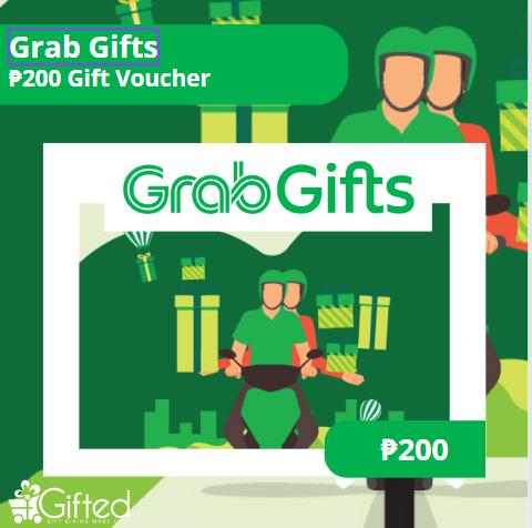 Grab Gifts PHP 200 Gift Voucher | Lazada PH
