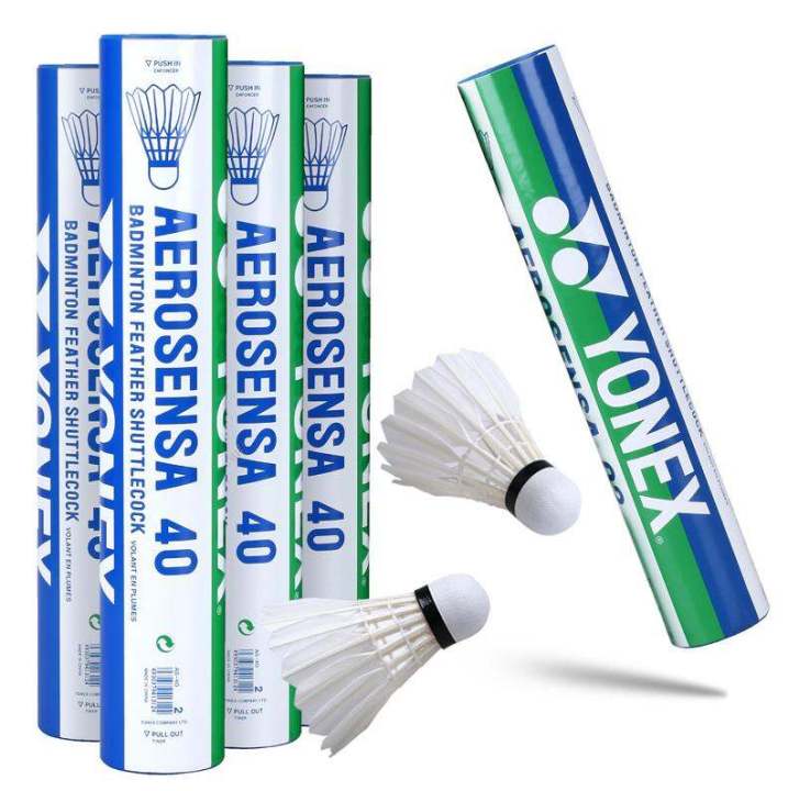 12Pcs (1 Tube) Yonex Shuttlecocks AS-30/40/50 for Competition Goose ...