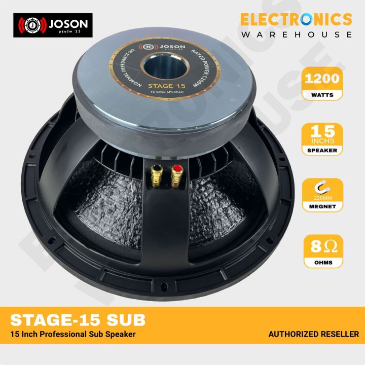 Joson Stage 15 Sub 1000-1200W 15 Inch Professional Sub Speaker | Lazada PH