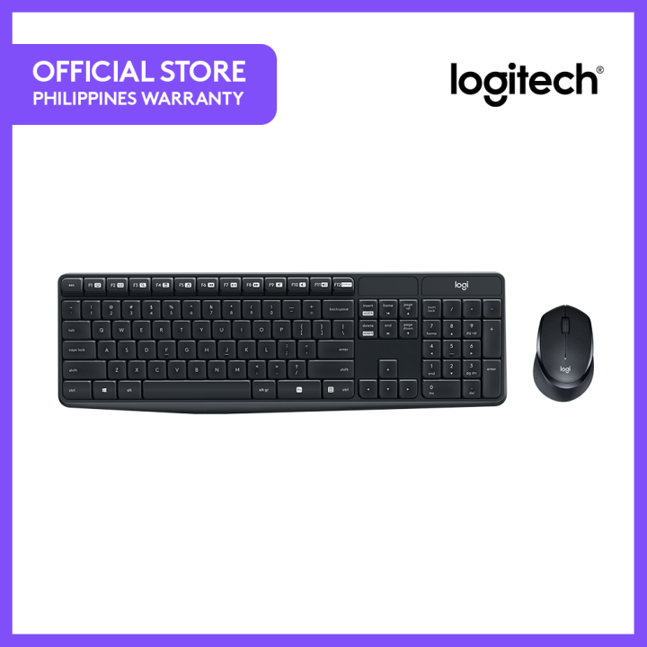 Logitech MK315 Wireless Keyboard and Mouse Combo for Windows, 2.4 GHz ...