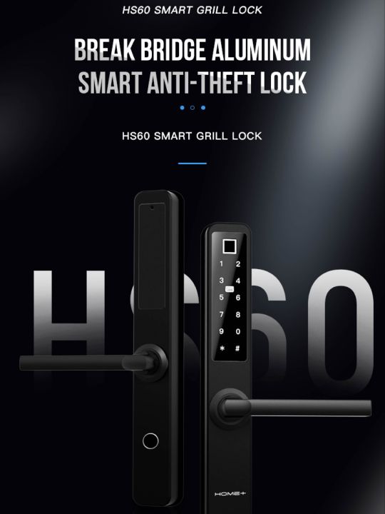 HS60 Smart Door Lock for Grill door / Aluminium Door | Lazada