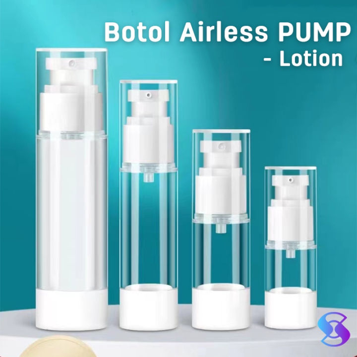 Botol Airless PUMP - Lotion / Serum Travel Size Refillable Bottle ...