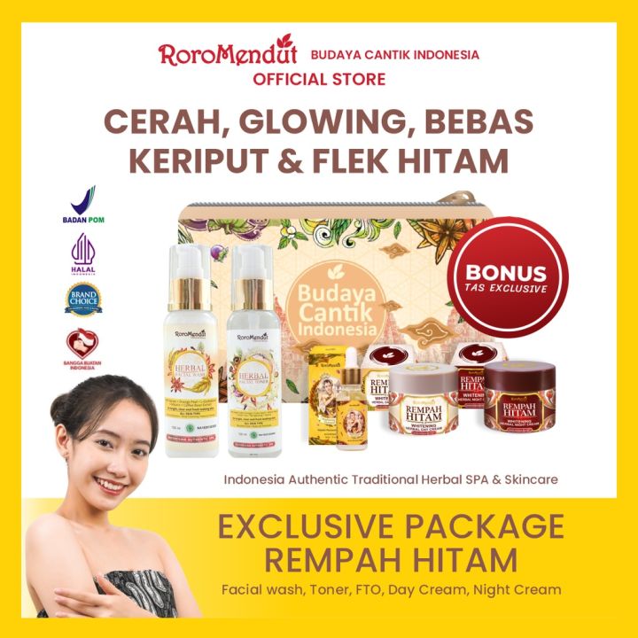 Roro Mendut Rempah Hitam Whitening Exclusive Package | Lazada Indonesia