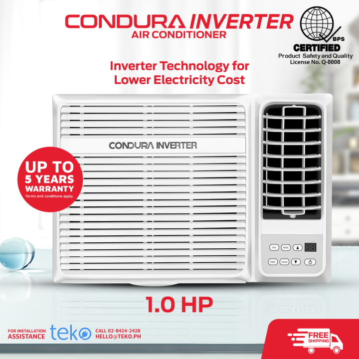 Condura 1.00 HP Remote Window-Type Inverter1 Air Conditioner | Lazada PH