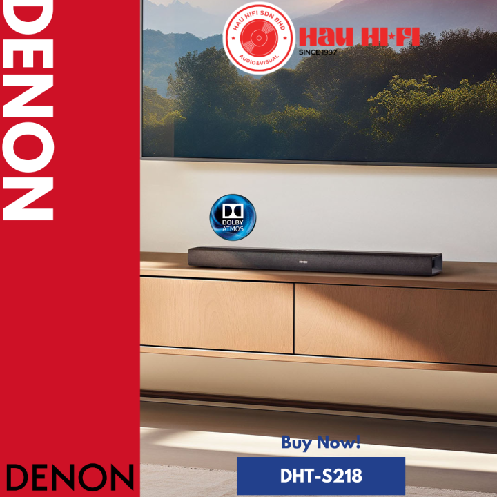 Denon DHT-S218 Full-Range Dolby Atmos Sound Bar | Lazada