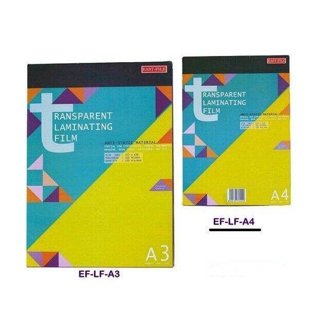 EAST-FILE LAMINATING FILM A4 or A3 100mic 100s - EF-LF-A4 - Laminate A4 ...