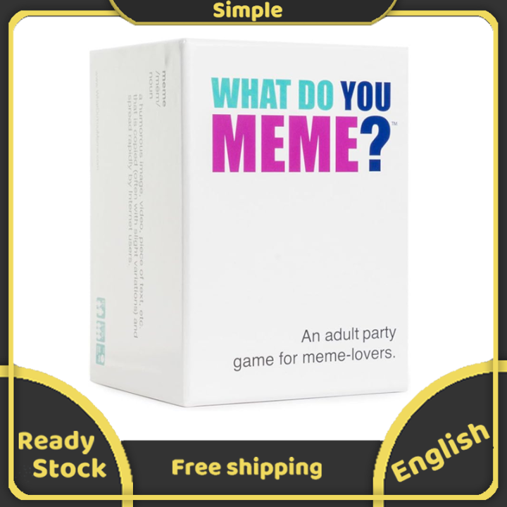 WHAT DO YOU MEME? Board Game Party Family Drinking Truth Deep Fun ...