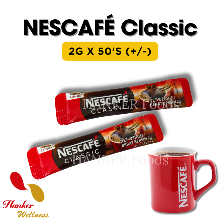 Nescafe Classic Instant Coffee Sachet Dried Coffee Extract Dalgona ...