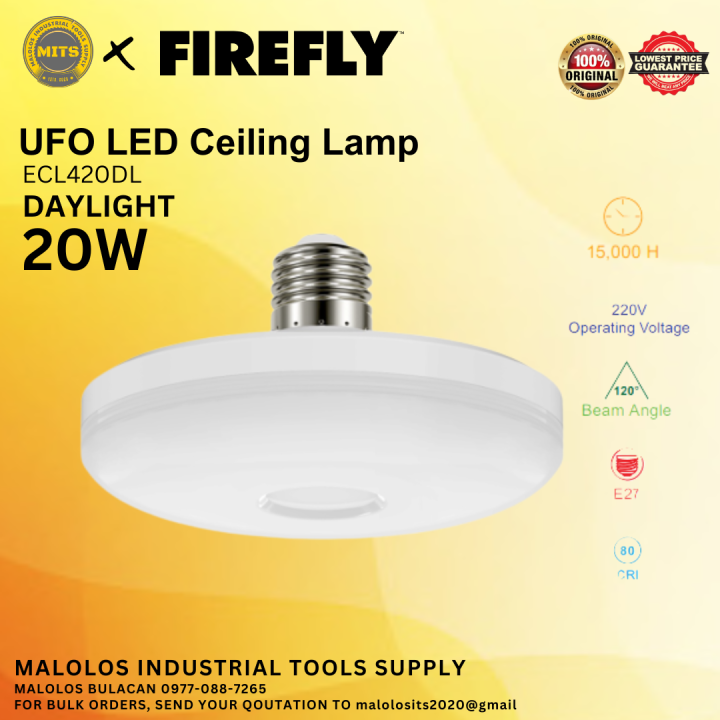 FIREFLY UFO LED Ceiling Lamp DAYLIGHT 15W 20W ECL415DL ECL420DL | Lazada PH