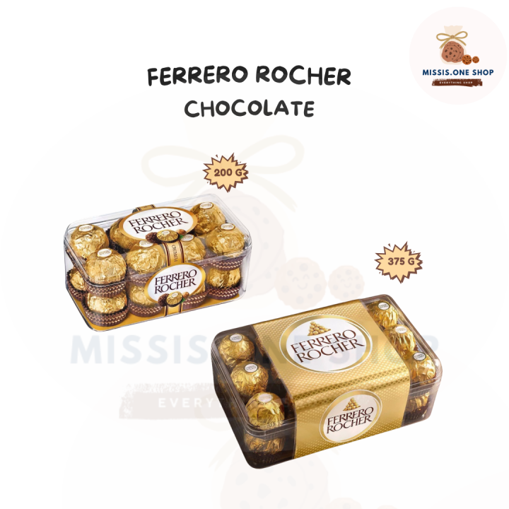 Ferrero Rocher (เฟอร์เรโร่ รอชเชอร์) ช็อกโกแลตเฮเซลนัทพรีเมียม เหมาะ ...
