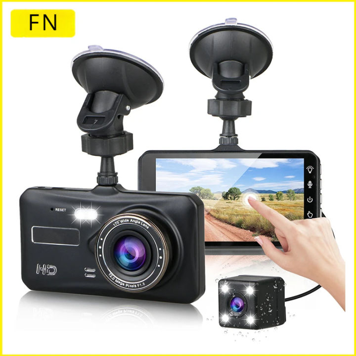 [FN]A6T Dash Cam กล้องด้านหน้าและด้านหลังรถ DVR เครื่องบันทึกภาพรถยนต์ ...