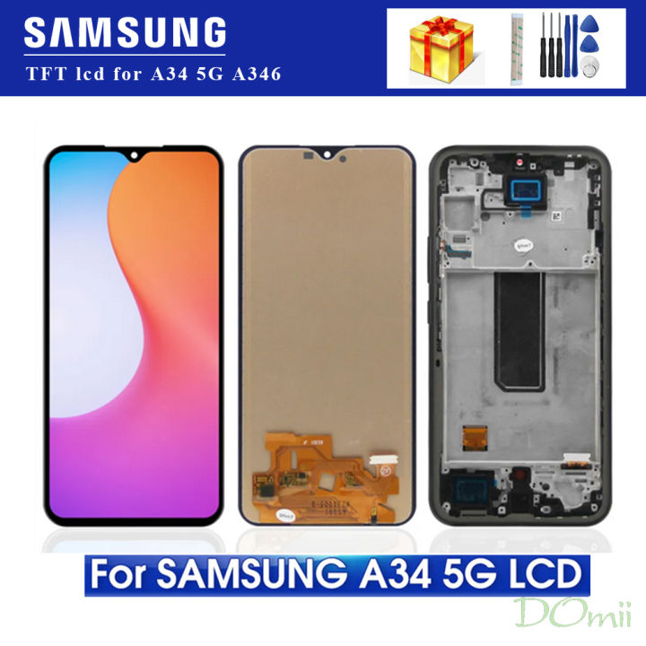 High Quality TFT For Samsung Galaxy A34 5G LCD SM-A346E, SM-A346B, SM ...