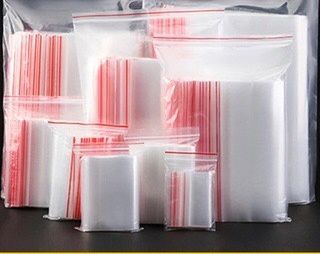 TÚI ZIP CHỈ ĐỎ - bán lẻ 100 gram túi zip dày đẹp - nhiều size để chọn ...
