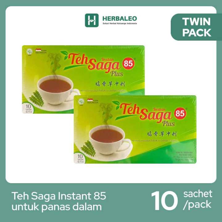 Nan Feng Twinpack Teh Saga Plus Instant 85 10 Sachet Saga Tea Meredakan ...