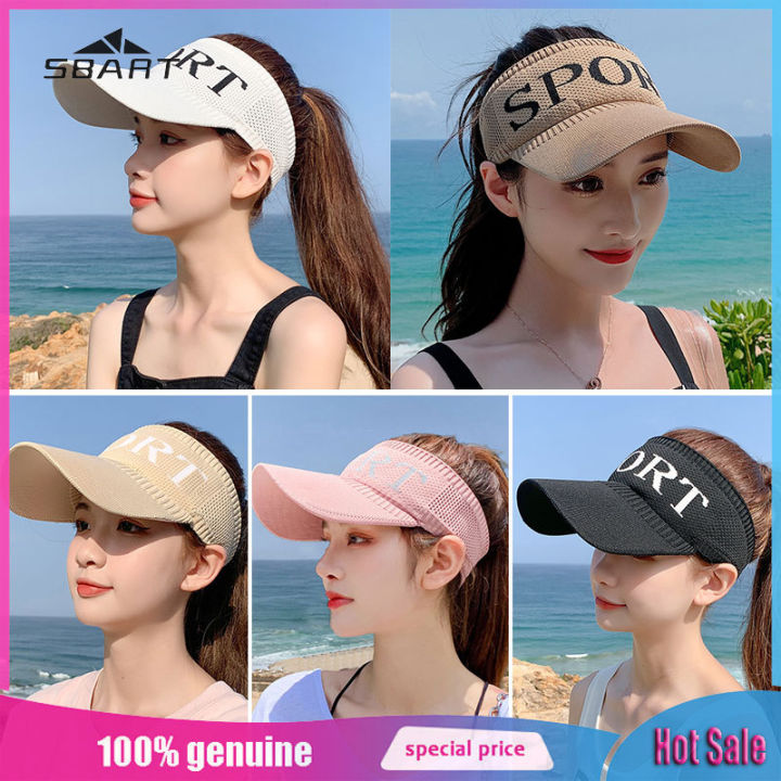 SBART กีฬาดวงอาทิตย์หมวกกลางแจ้งผู้หญิงหมวกหมวกกันแดดเบสบอลว่างเปล่ากีฬา | Lazada.co.th