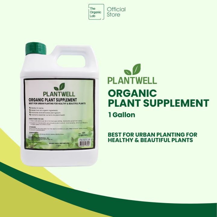 PLANTWELL Organic Plant Supplement 1Gallon for Healthy & Beautiful ...