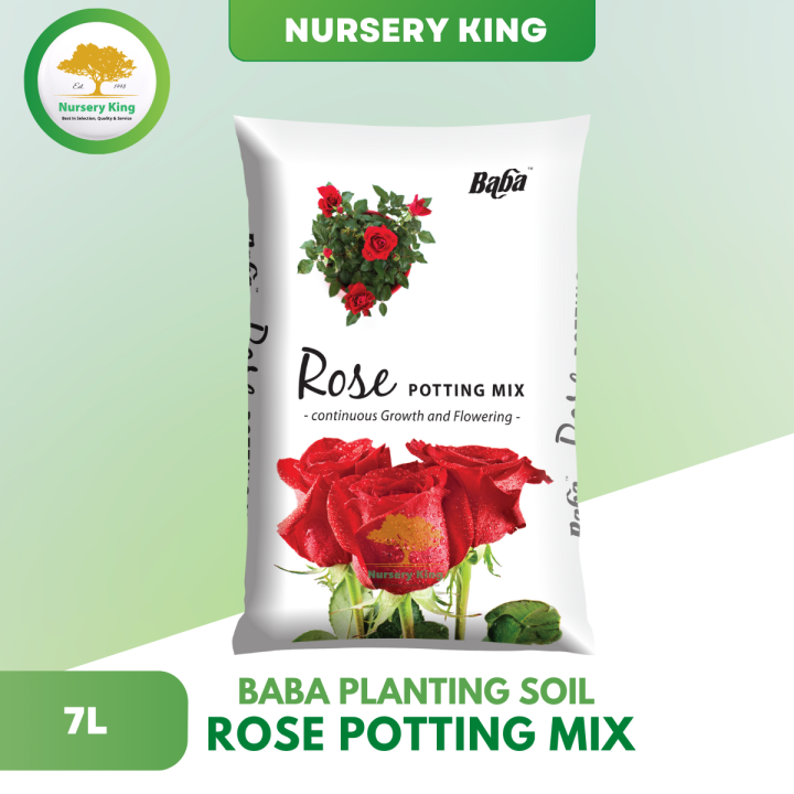 Baba Rose Potting Mix 7L [Max 8 Bags Per Order] Tanah Organik untuk ...
