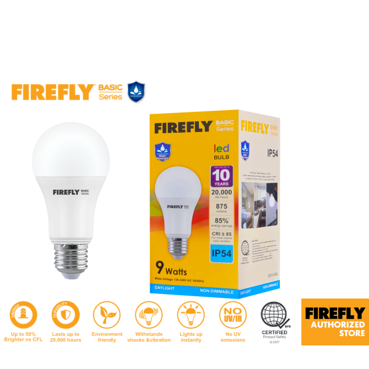 Firefly Basic Series Water Resistant LED Bulb IP54 | Lazada PH