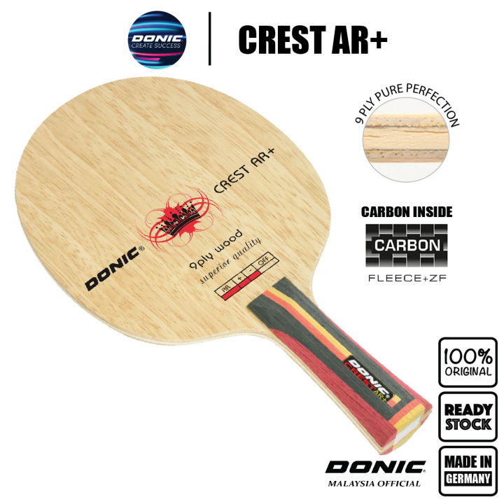 DONIC Crest AR+ PURE PERFECTION CONTROL Table Tennis Blade Made In Germany 100% ORIGINAL PING ...