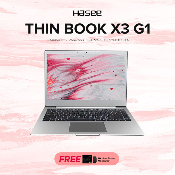 Hasee Office Laptop Thin Book i3 5005U 8G 256G SSD 13.3 Inch X3 G1 72% ...