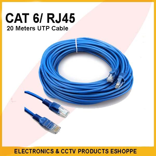 20 Meters RJ45 Ethernet Cable CAT6 Indoor Cable Lan Cable Internet ...