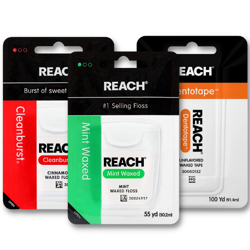 Reach Dentotape Waxed Dental Floss | Effective Plaque Removal, Extra ...