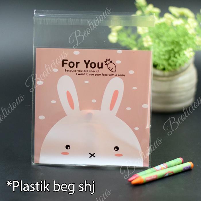100pcs Rabbit Kuih Raya Packaging, Cookies Wrapper, Plastic Bag or ...