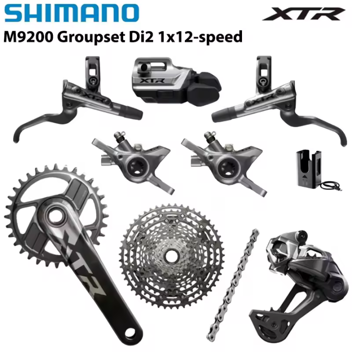 Shimano XTR Di2 Groupset M9200 M9250 1X12 Speed 170 34T Crankset For ...