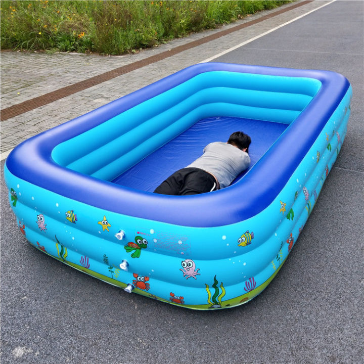 With the Air Pump 1.2m/1.5m/1.8m/2.1m Swimming Pools Inflatable ...