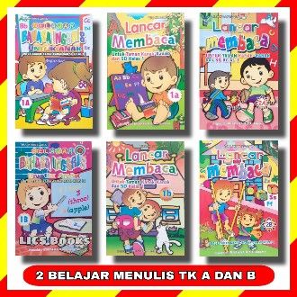 Buku Belajar TK Atau PAUD Mengenal Membaca Menulis Berhitung 1A+1B 2A ...