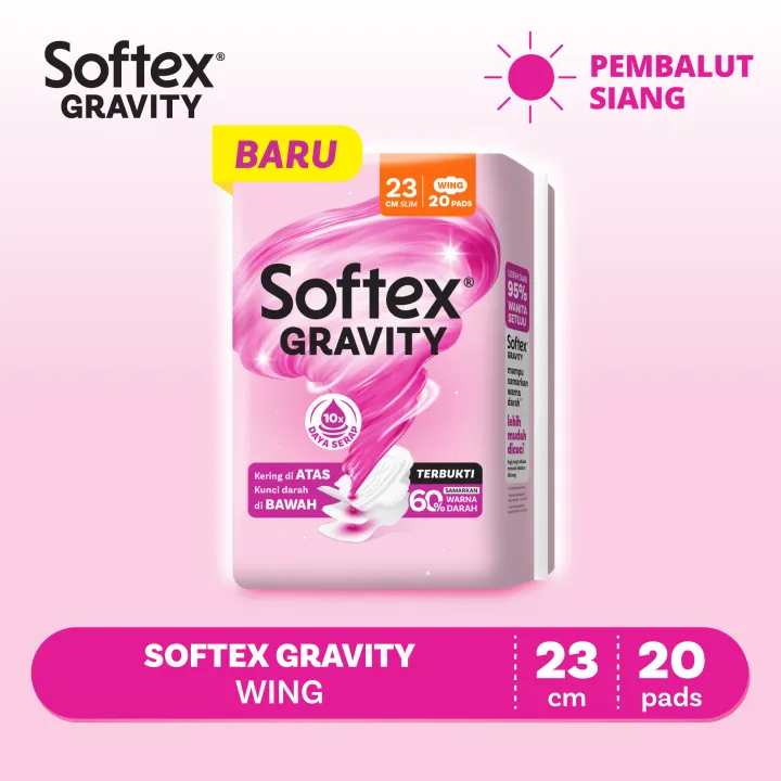 Softex Gravity Wing 23cm 20 pads | Lazada Indonesia