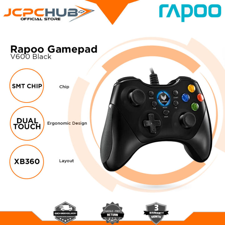 Rapoo V600 Vibration Gamepad Game Joystick Wired compatible Controller ...