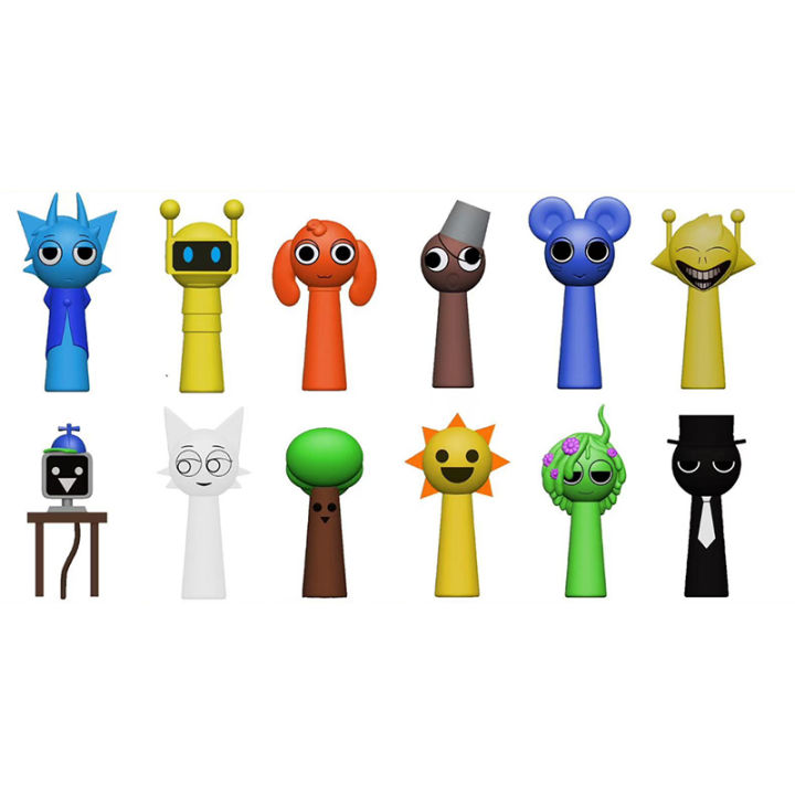 Hot 12pcs/set Sprunki Figures Mode Toys Sprunki Incredibox Action ...