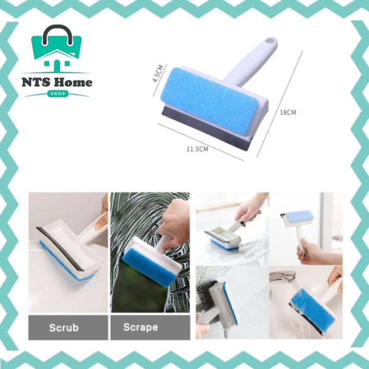2 in 1 Glass Cleaning Sponge Brush|Window Wiper|Berus Kaca 2in1 | Lazada