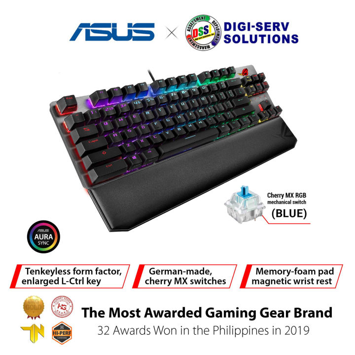 SALE!!! ASUS ROG Strix Scope TKL Deluxe (Cherry MX Blue) Wired ...