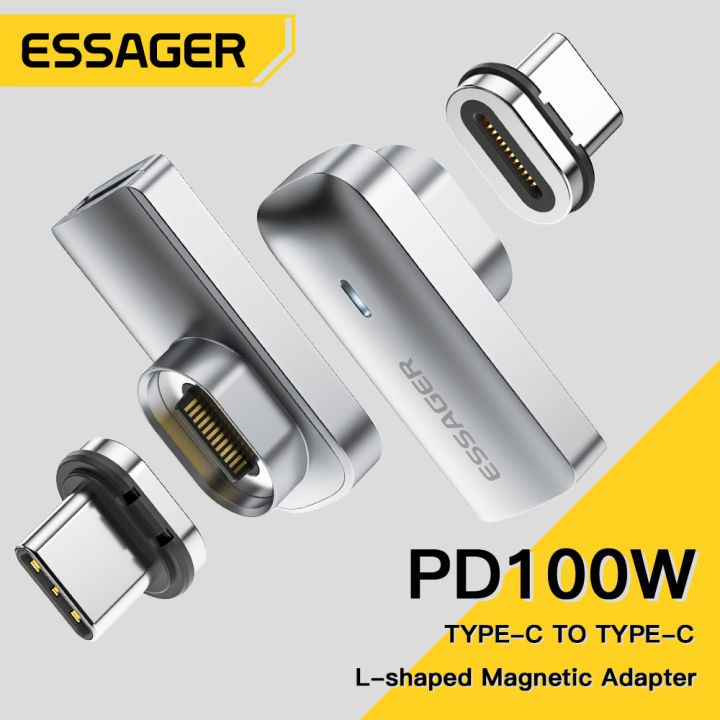 Essager PD 100W Magnetic USB C OTG Adapter Fast Charging Type C Magnet ...