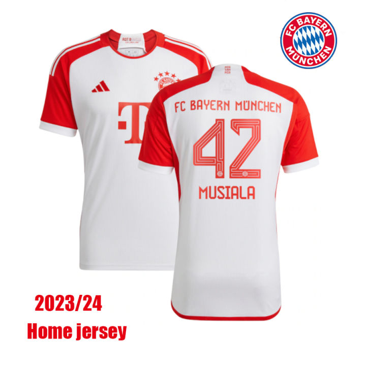 Bayern Munich 2023-24 Jersey Bola Home แผงคอ23/24เสื้อเจอร์ซีย์ทีมบาเย ...