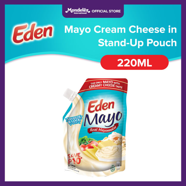 Eden Mayo Pouch - Real Mayonnaise with Cream Cheese Flavor 220ml Rich ...