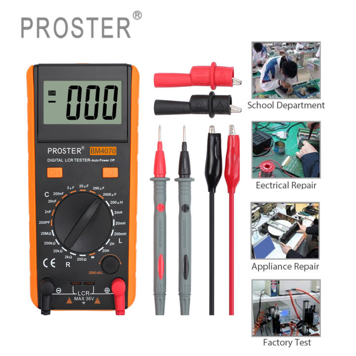 Proster LCD 1999 3 1/2 BM4070 LCR Meter Capacitance Resistance ...