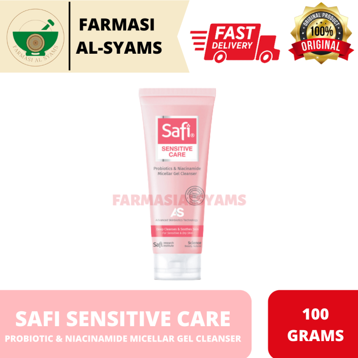 SAFI SENSITIVE CARE PROBIOTIC & NIACINAMIDE MICELLAR GEL CLEANSER 100G ...