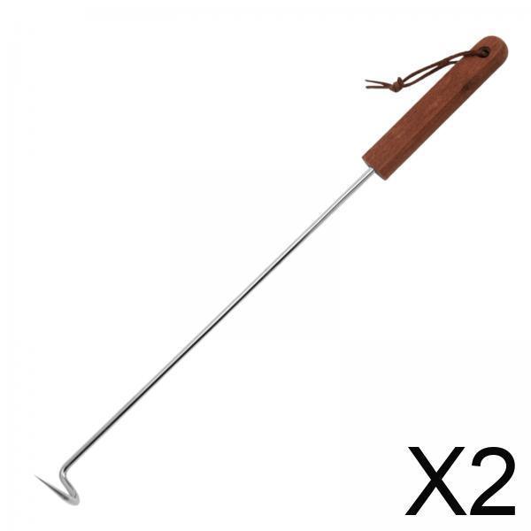 Serbery 2x Rotating BBQ Hook Easy Clean Rotating Meat Hook Steak Grill ...