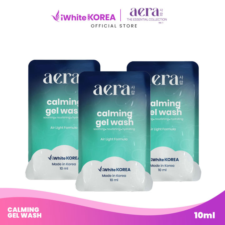 Aera by iWhite Korea Calming Gel Wash Sachet 10ml x 3pcs | Lazada PH